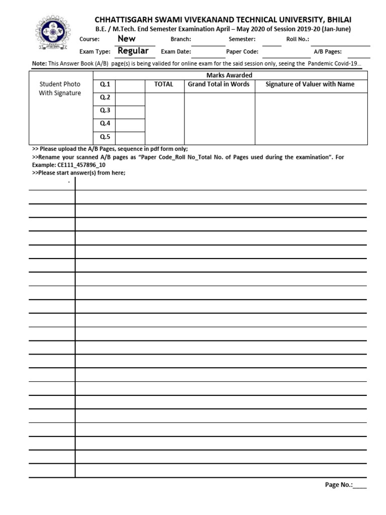 Answer Book for ESE | PDF