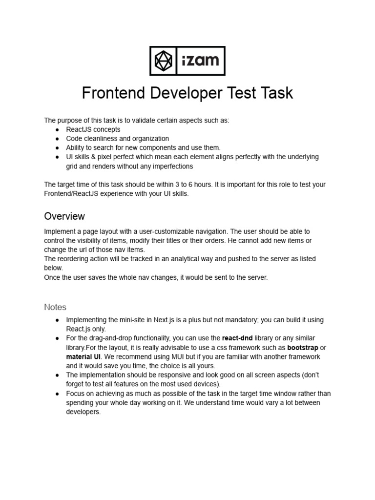 Frontend Task (React JS) (1) .675864cae40258.89505547 | PDF | Software Engineering | System Software
