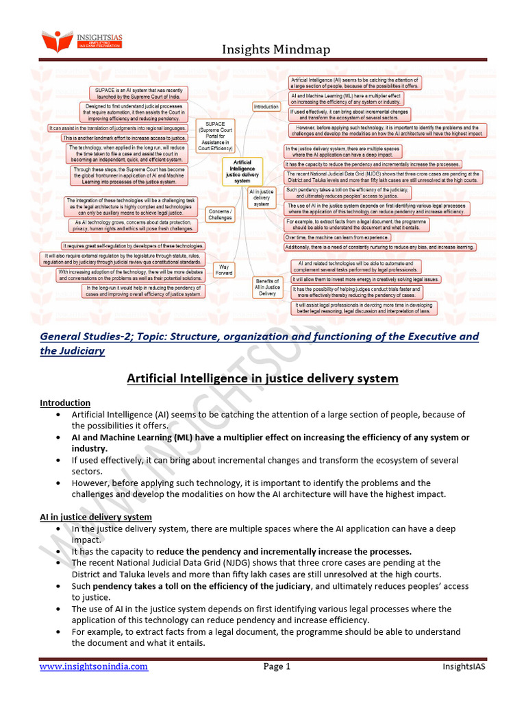 AI's Role in Justice Delivery System | PDF | Artificial Intelligence ...