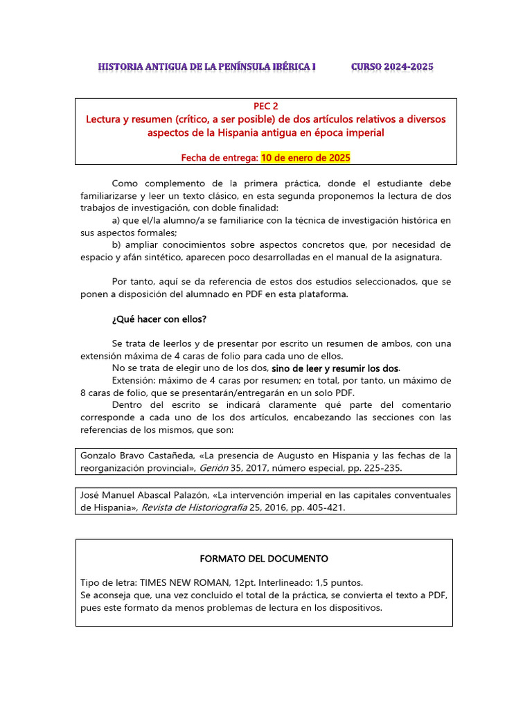 Pec 2 - Hapi 1 Curso 24-25 | PDF