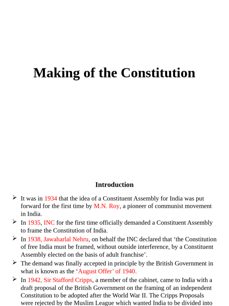 History of India's Constituent Assembly | PDF | Constitution | Partition Of India