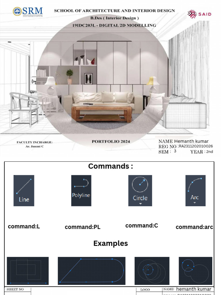 CAD Commands and Floor Plans | PDF