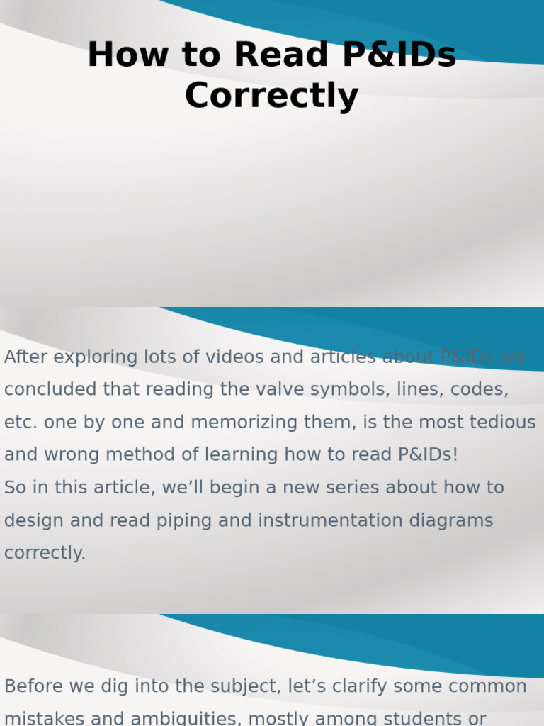 How To Read P&IDs Correctly | PDF | Instrumentation | Sensor