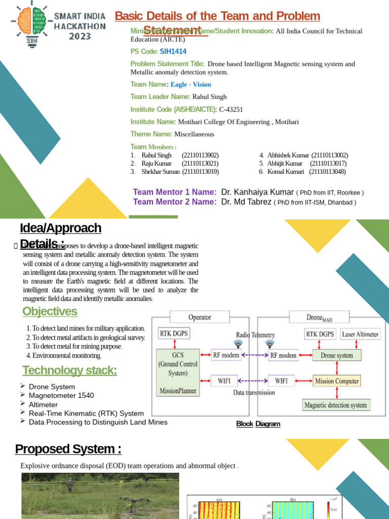 Hackathon 2023 Drone Matel Detection Aastha | PDF | Magnetometer | Computing