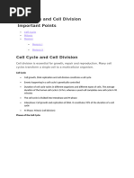 Class 11 Biology Chapter - 10 Cell Cycle and Cell Division | PDF ...