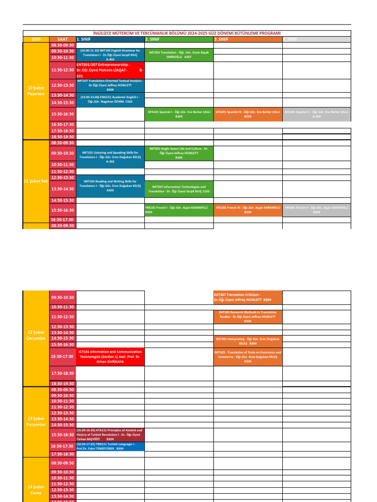 IMT 2024-2025 Fall Final Exams Make Up | PDF
