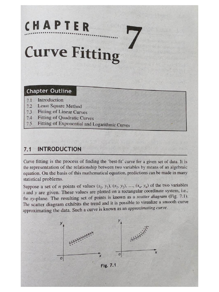 Ch-7 Curve Fitting | PDF