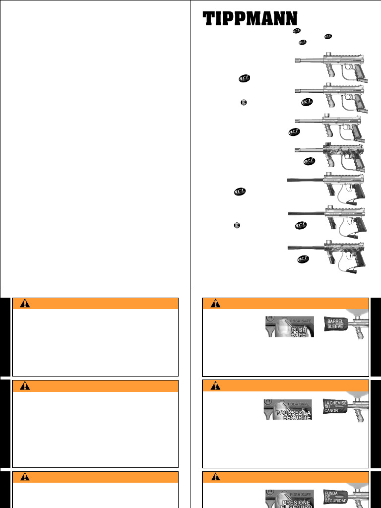 Tippmann 98 Platinum Series Manual | PDF | Trigger (Firearms) | Gun Barrel