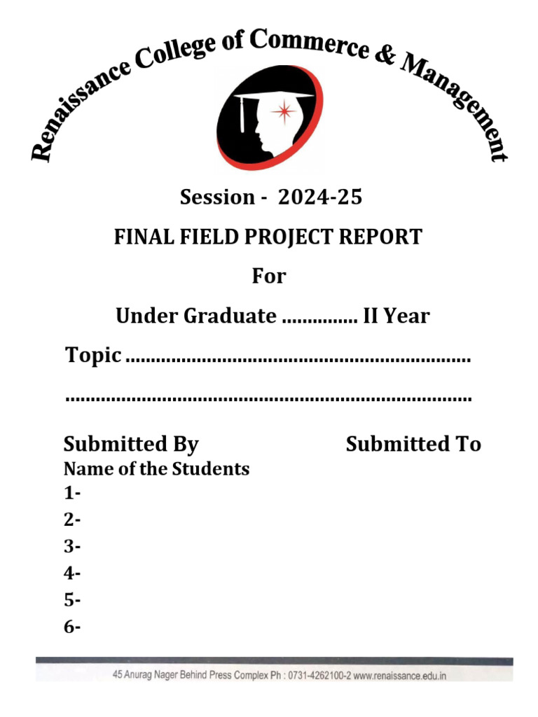 2024-25 UG Final Field Project Report | PDF