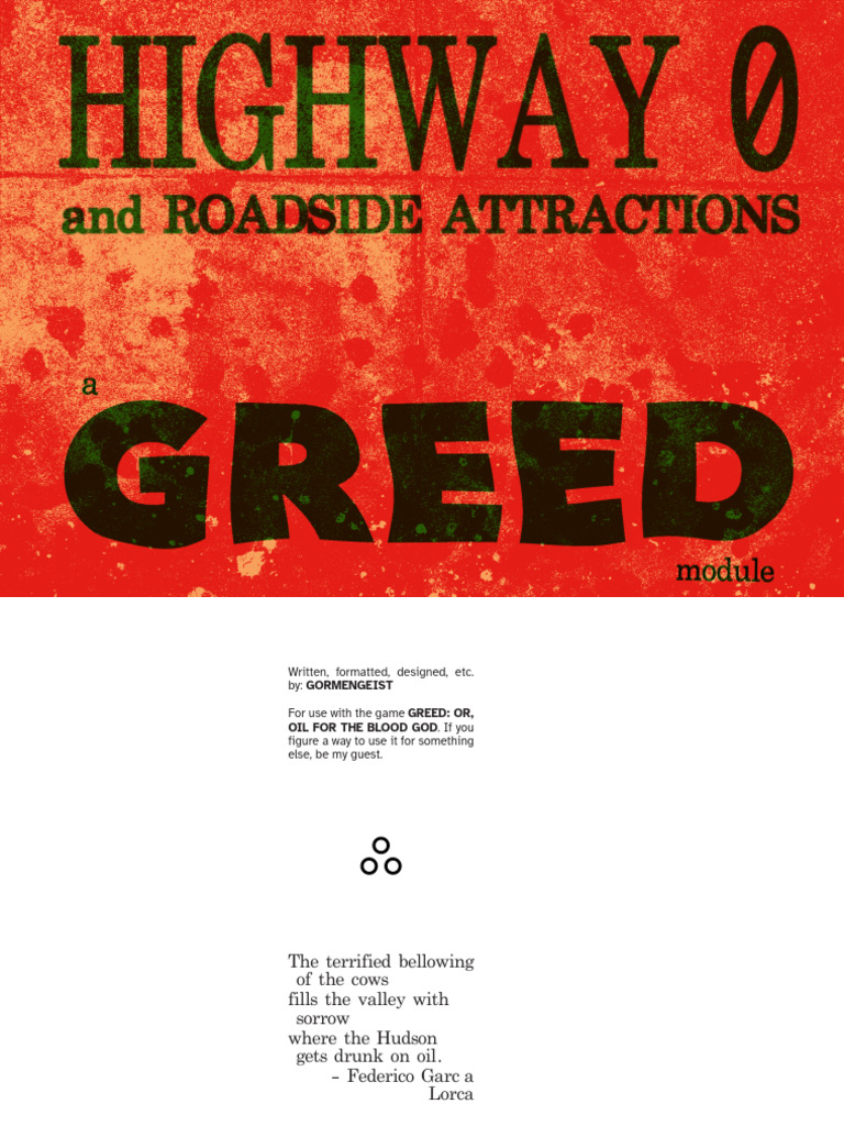 Greed Module Highway 0 | PDF