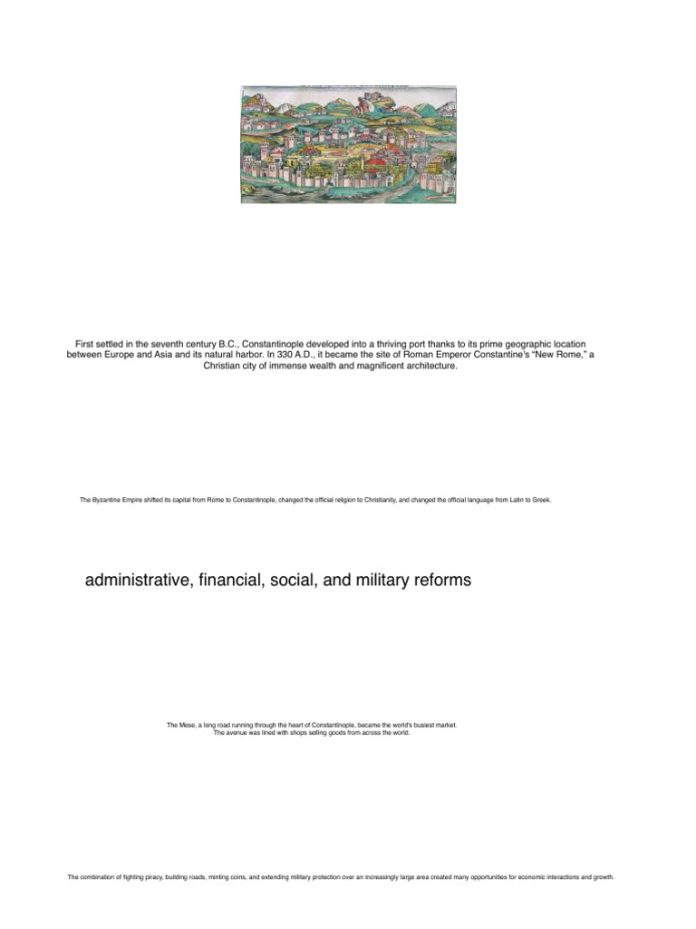 Constantinople: Rise of Byzantine Empire | PDF | Constantinople ...