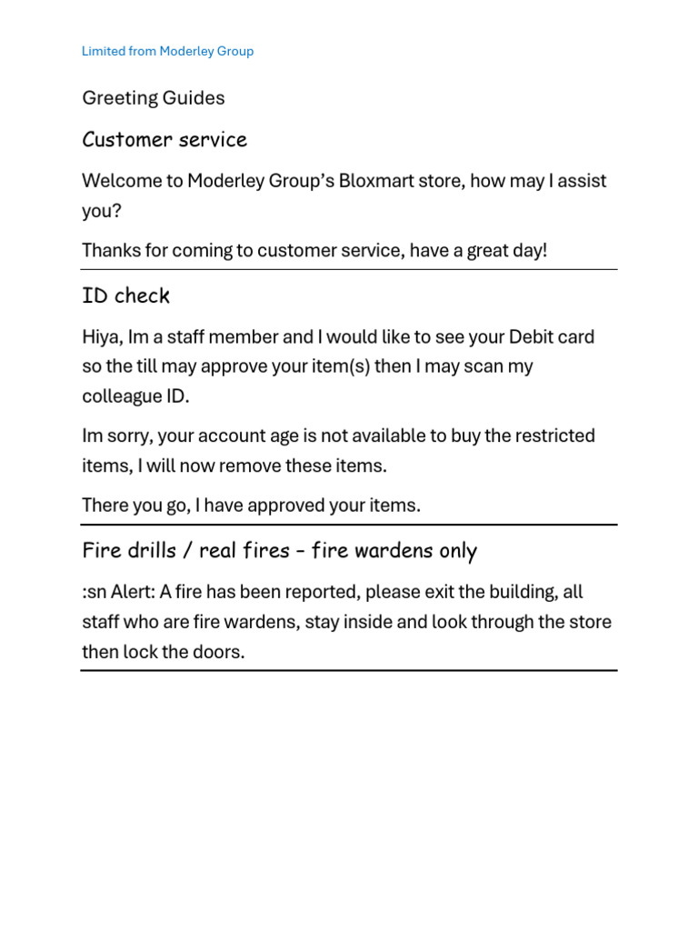 Greeting Guides | PDF