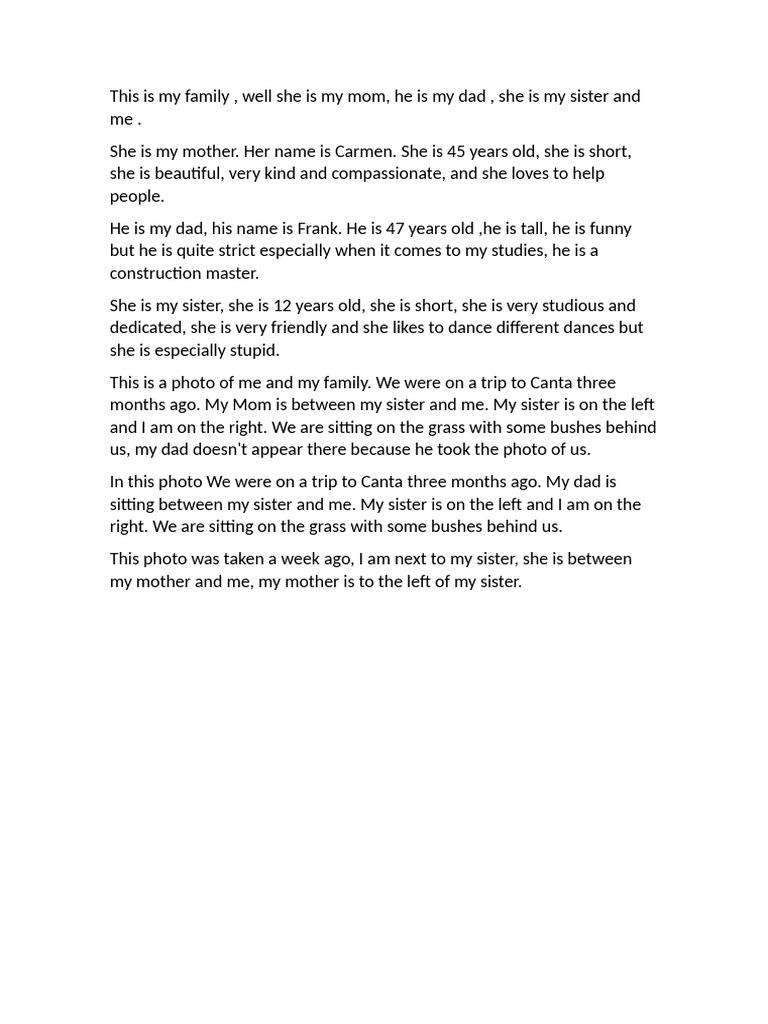 My Family: A Portrait of Love | PDF