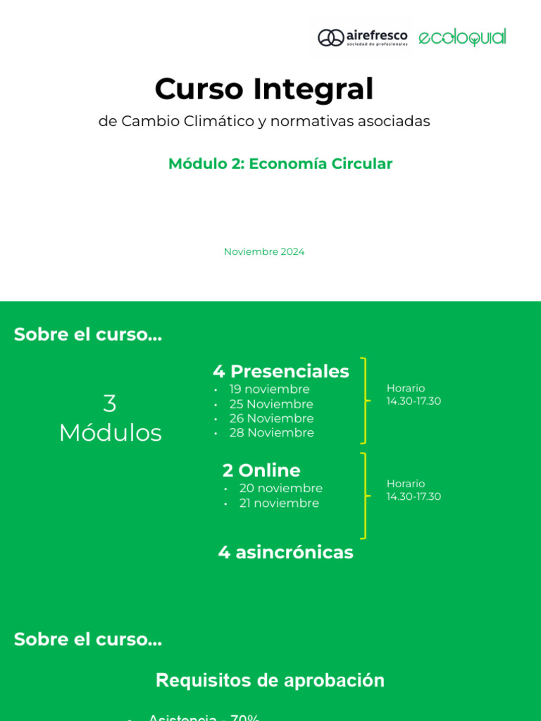 Modulo2 economía circular. presencial.pptx (1) | PDF | Compost | Residuos