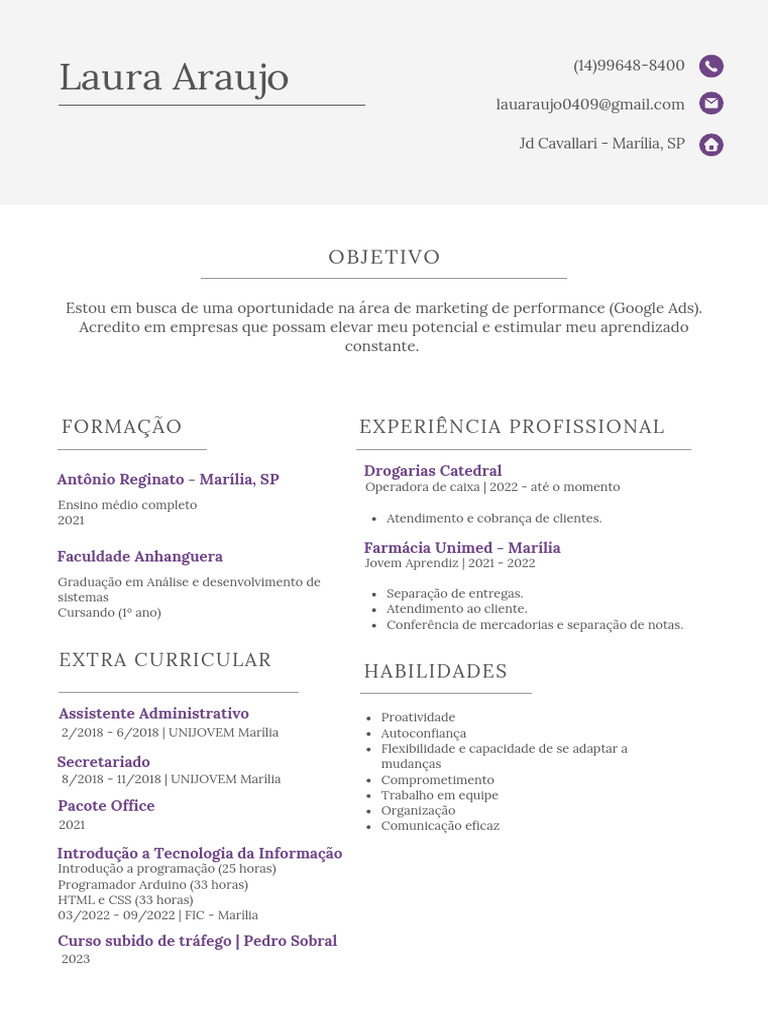 CV - Laura Araujo | PDF