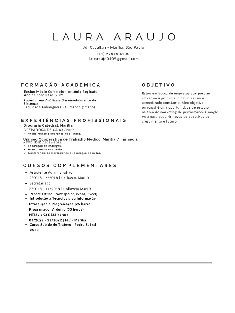 Cv.laura.araujo | PDF
