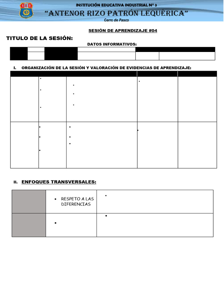 LESSON_PLAN_06-UNIDAD_4_SEGUNDO GRADO | PDF | Aprendizaje ...