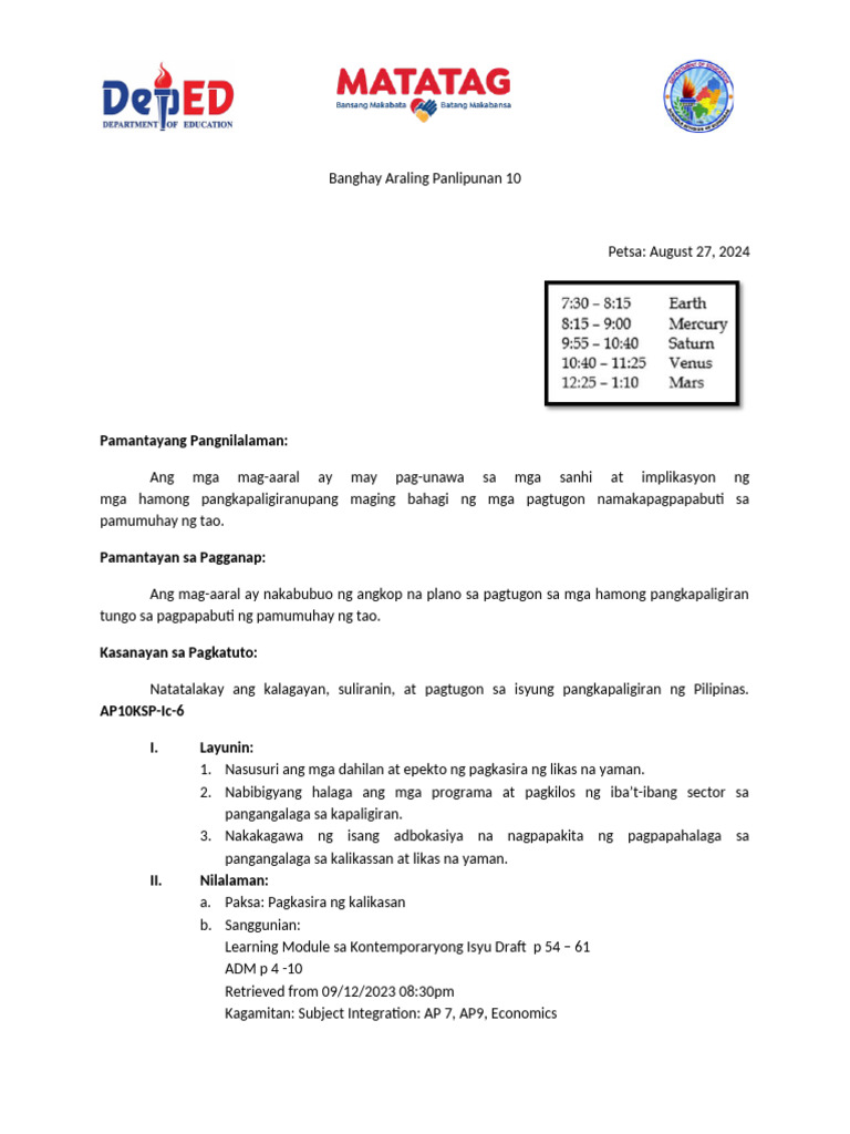 Header Matatag | PDF