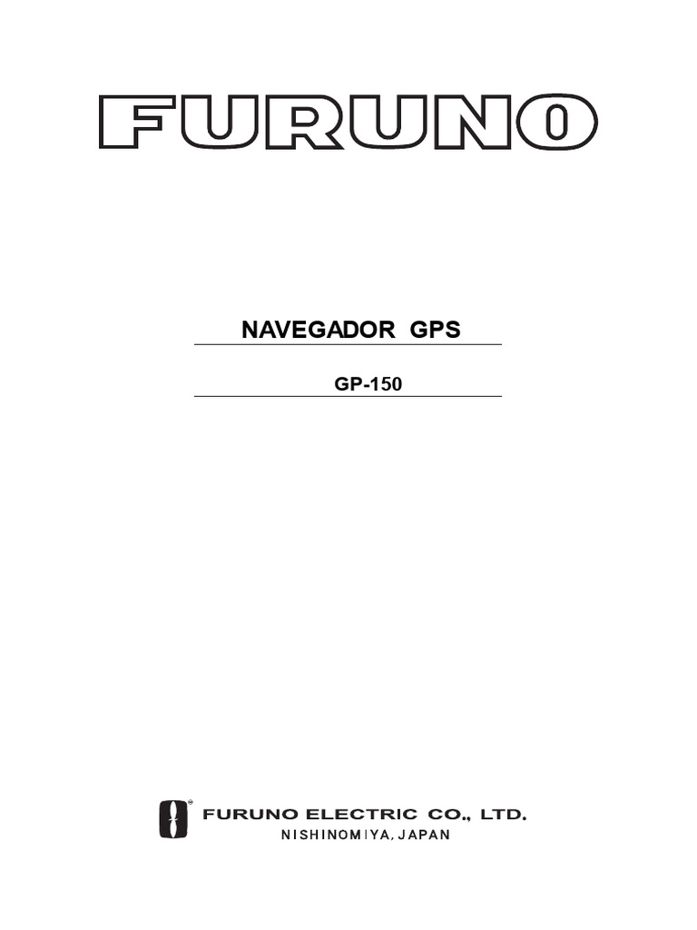 Manual GPS GP-150 FURUNO | PDF | Sistema de Posicionamiento Global