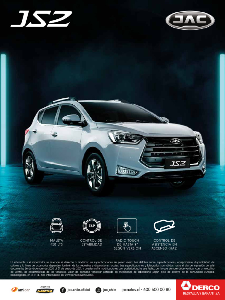 Ficha Tecnica Jac J2 | PDF | Sistema de freno antibloqueo | Vehículos