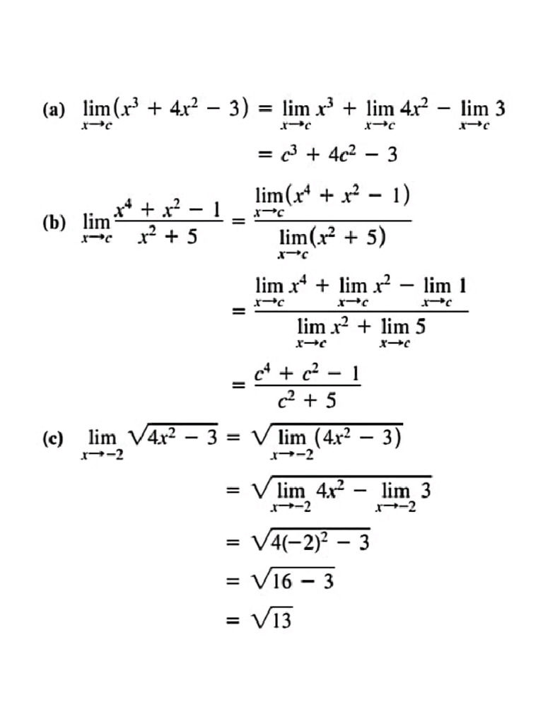 Calculus Important Questions | PDF