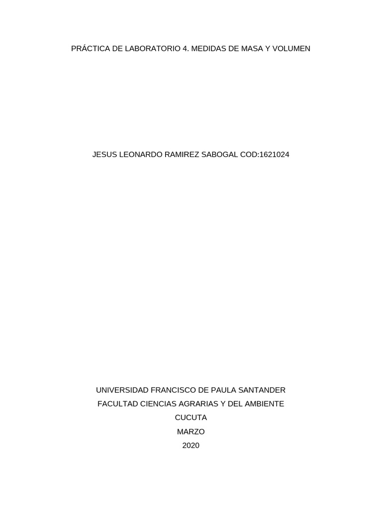 Documento Qui Mica Lab | PDF | Densidad | Volumen