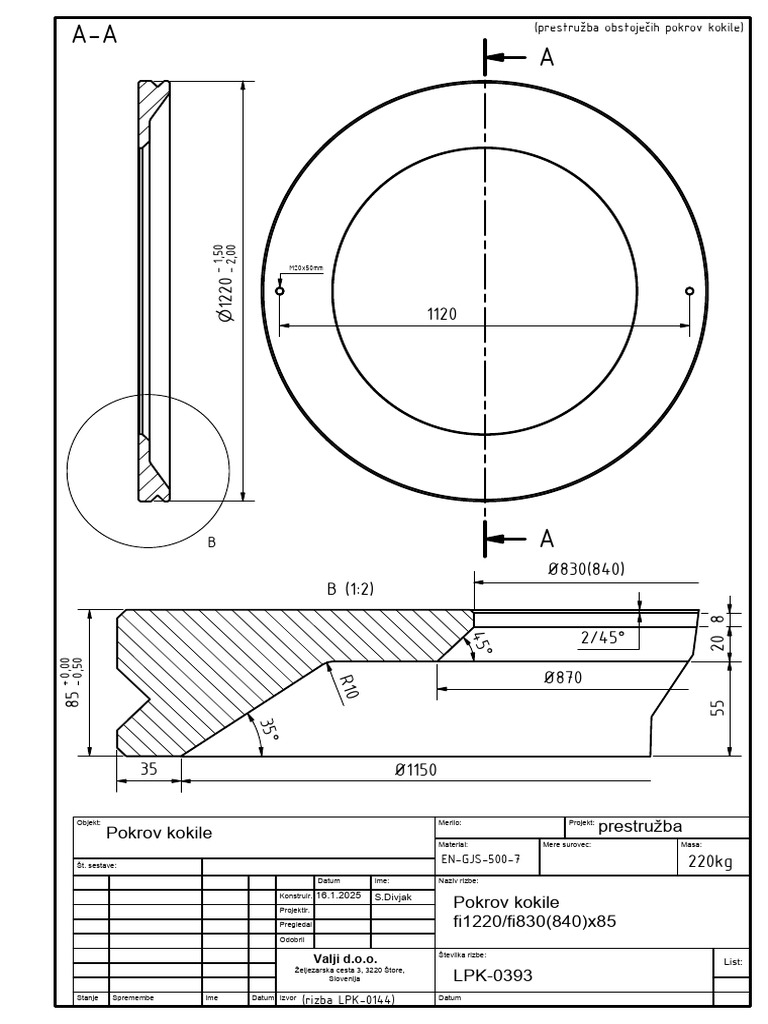 Pokrov Kokile Fi1220 - 830x85 | PDF