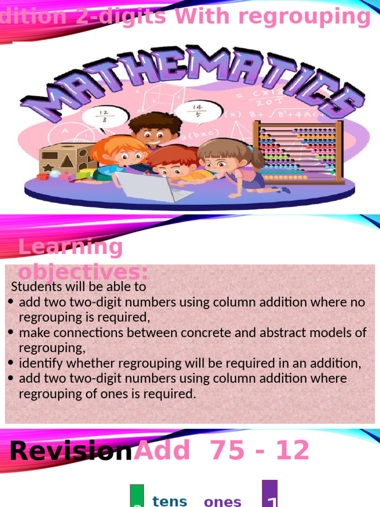 Addition with Regouping( Carry on) | PDF