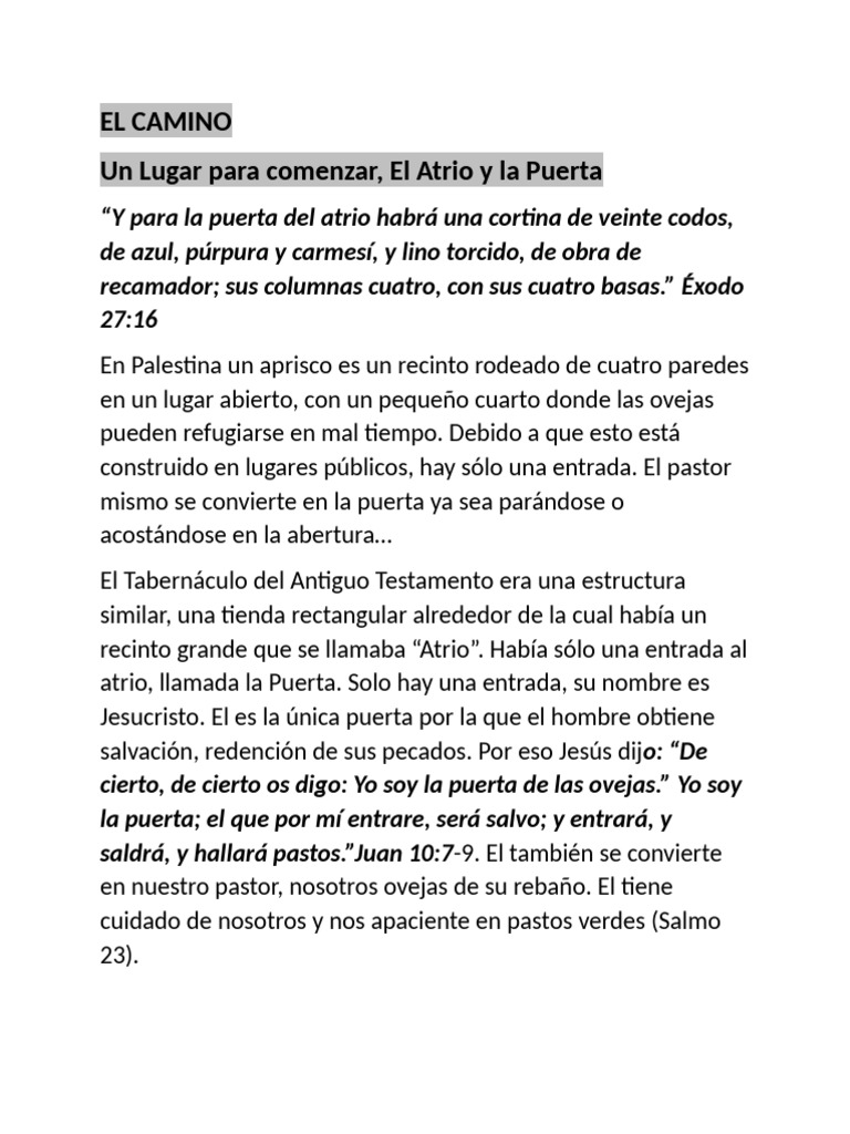 El Camino | PDF | Verdad | Jesús