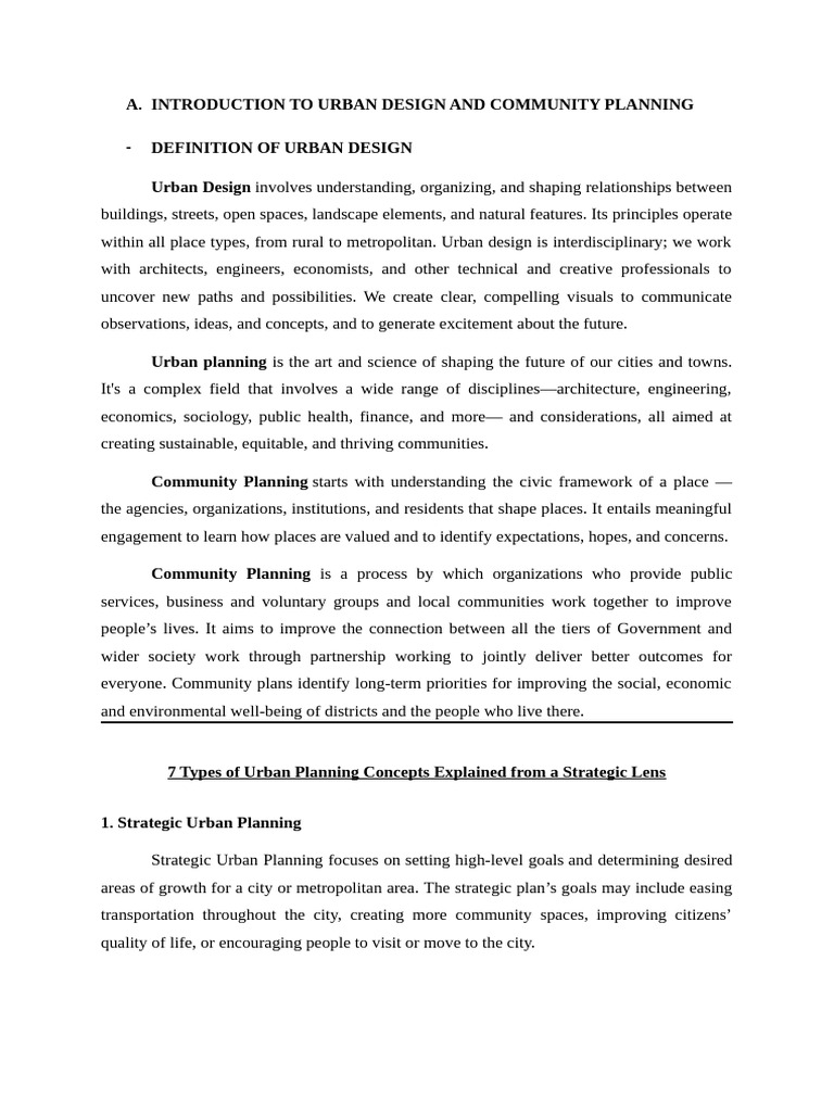 Introduction to Urban Design Concepts | PDF | Urban Design | Infrastructure