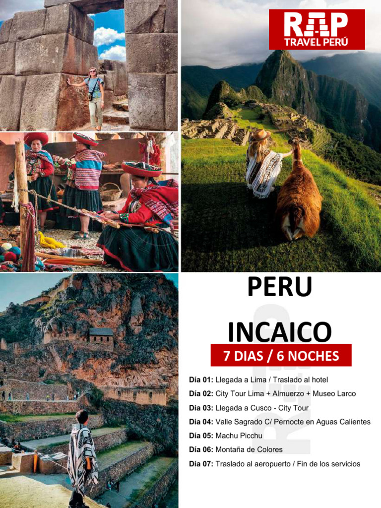 Peru Incaico 7D y 6N - Peru Journey | PDF | Lima | Machu Picchu