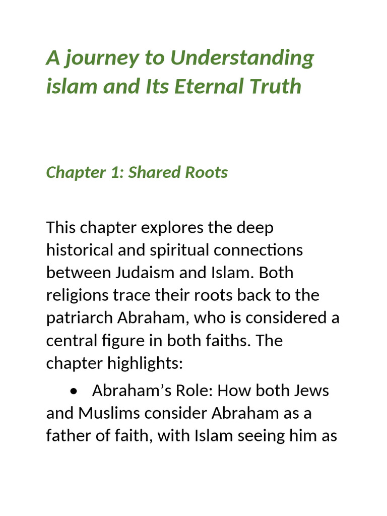 A journey to Understanding islam and Its Eternal Truth | PDF | Prophets ...