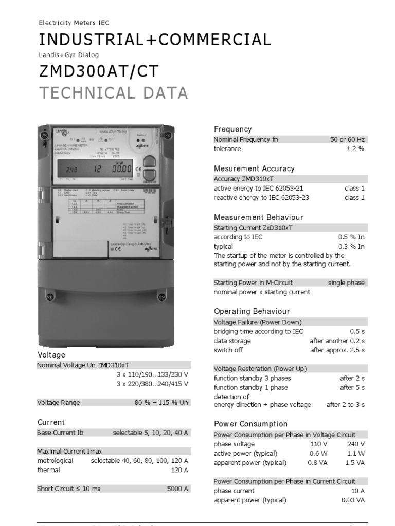 Meter ZxD-300 XT (7102000134 - En) | PDF | Alternating Current | Power ...