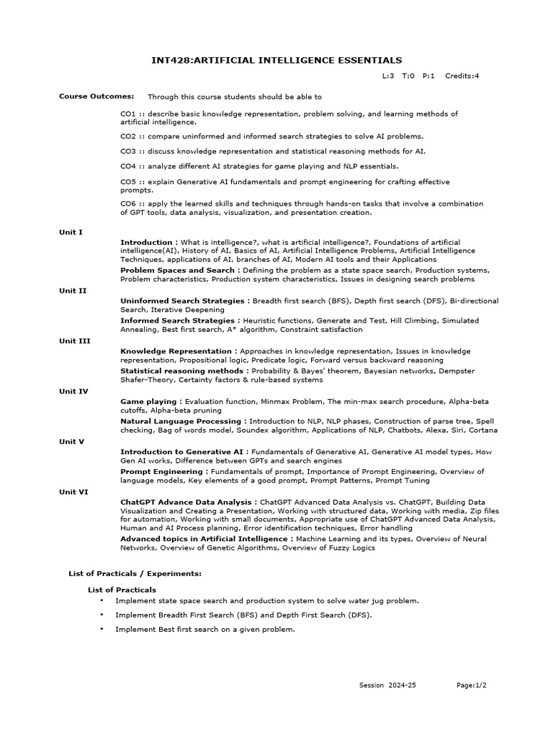 FRM Course Syllabus IPDownload | PDF | Artificial Intelligence | Intelligence (AI) & Semantics