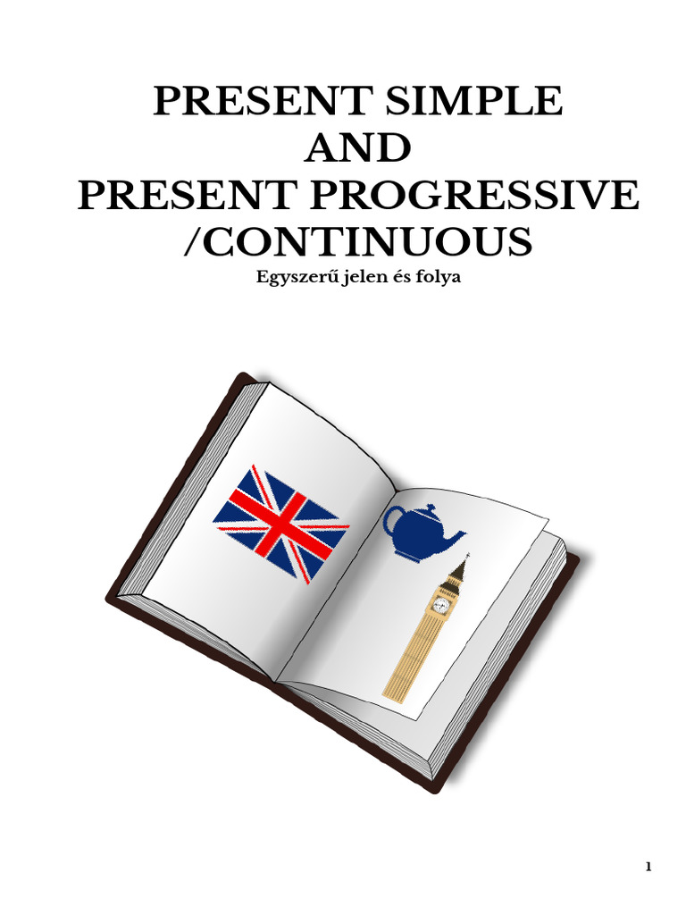 Present Simple and Present Progressive Flipbook | PDF