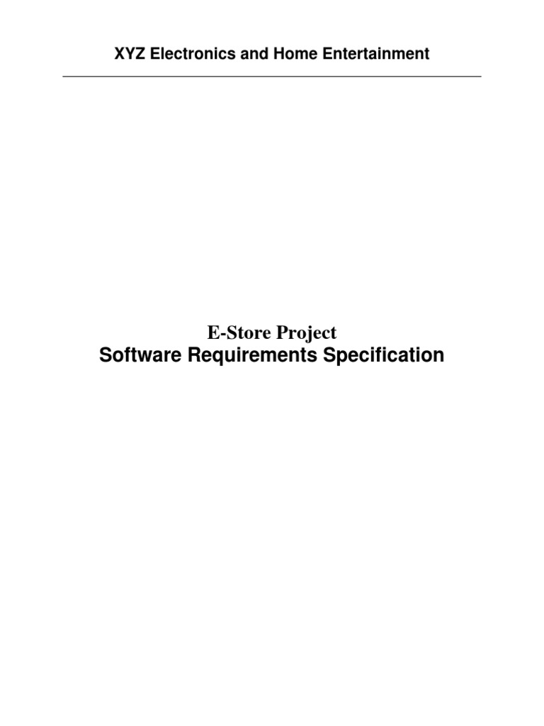 E Store Srs4.0 | PDF | World Wide Web | Internet & Web