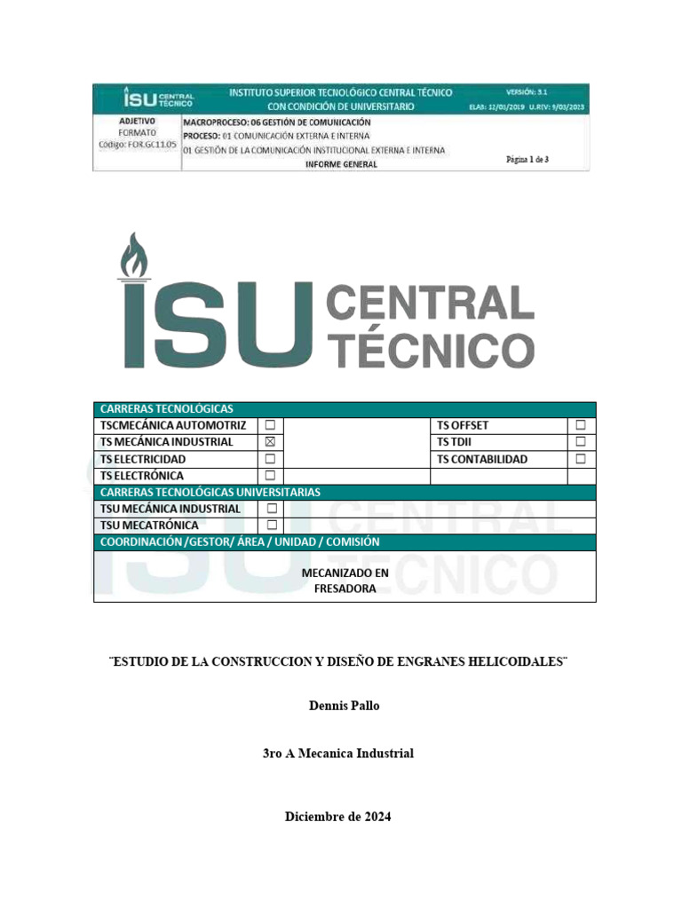 Estudio de Diseño de Engranes | PDF | Engranaje | Ingeniería mecánica