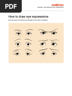 Facial Features Drawing Cheat Sheets | PDF