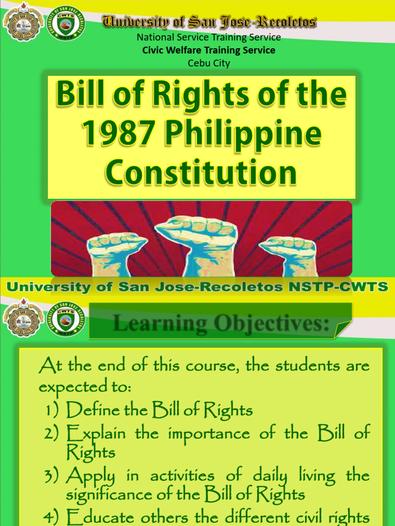 1987 Philippine Bill of Rights Guide | PDF | Search And Seizure | Justice