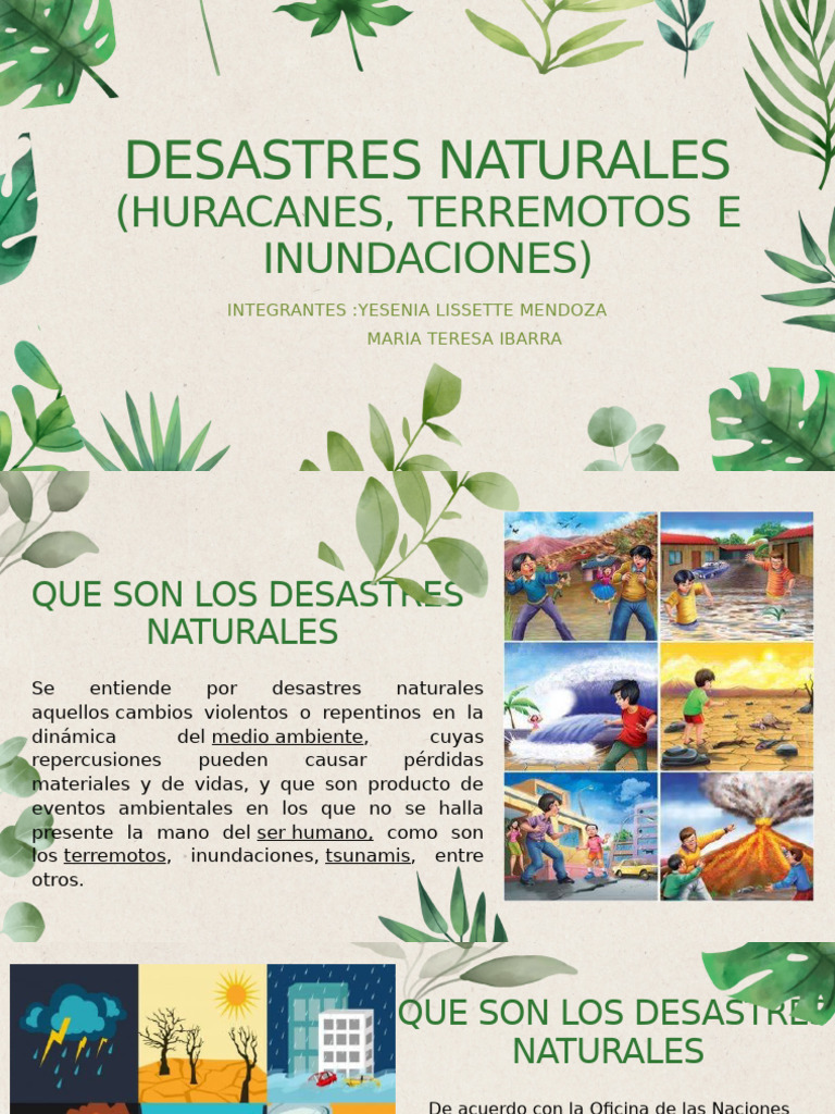 Desastres Naturales-1 (1) | PDF | Ciclones tropicales | Desastres naturales