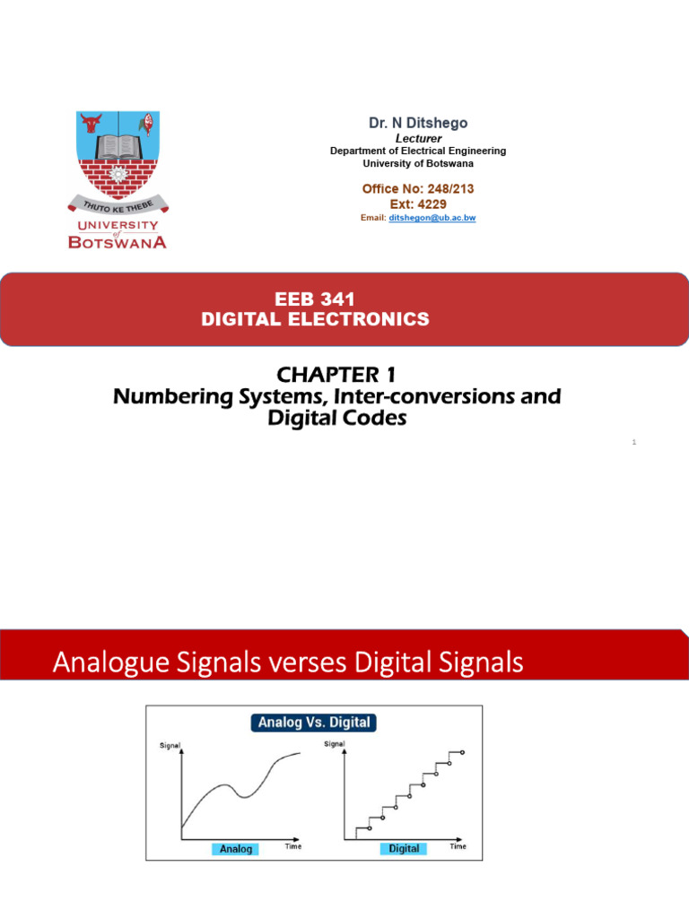 EEB341.Chapter01 - NumberSystems | PDF | Elementary Mathematics | Computer Architecture