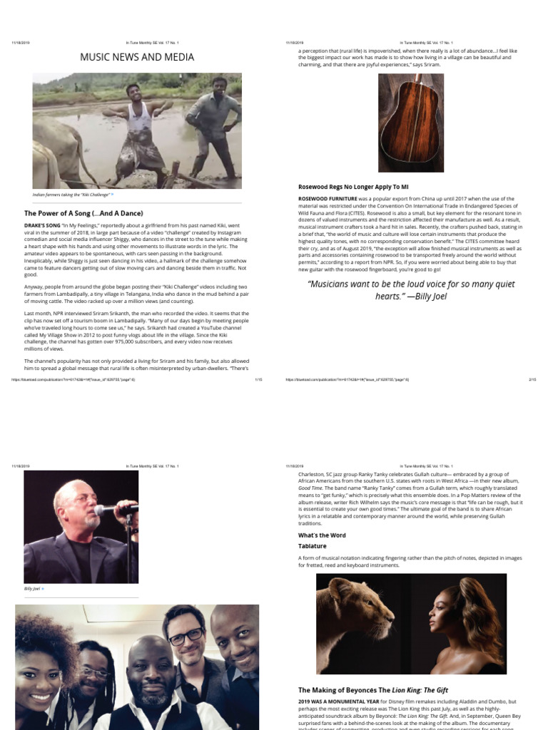 Music News - in Tune Monthly SE Vol. 17 No. 1 | PDF