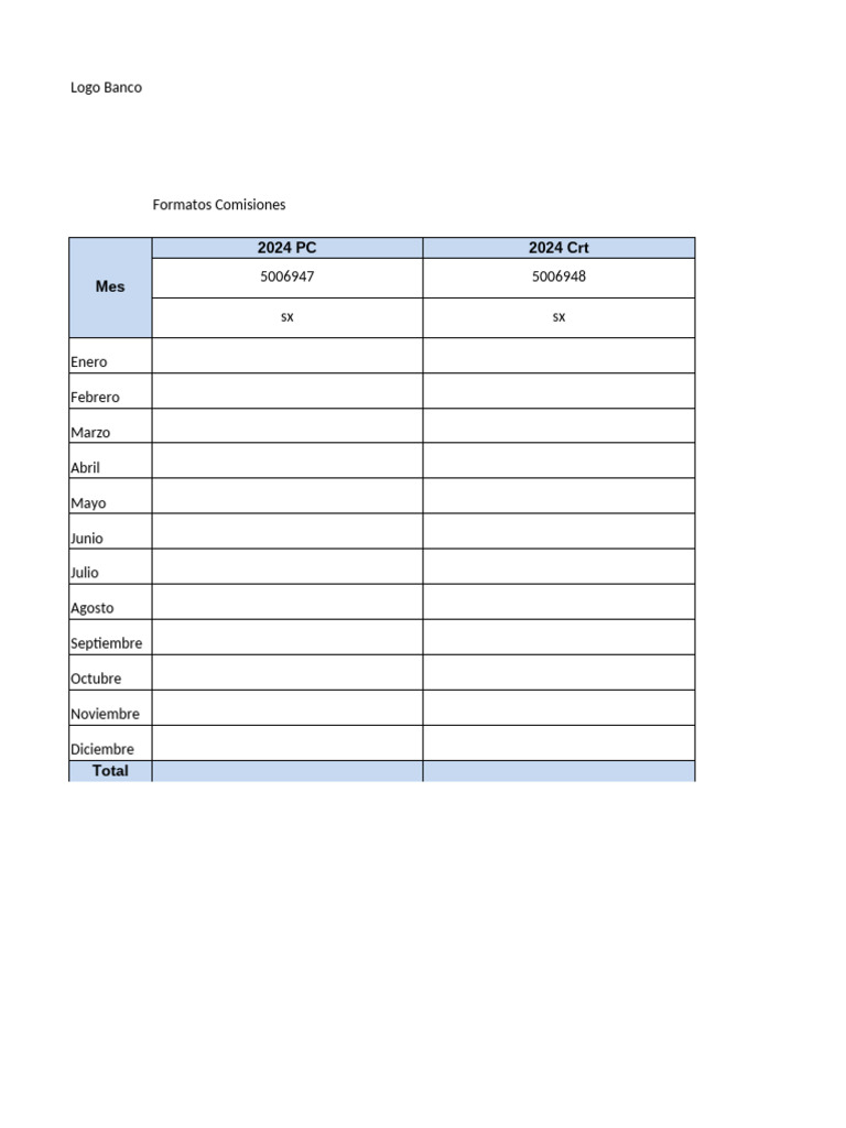 Formato Comis | PDF