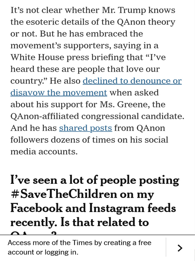 Trump and QAnon: Support and Controversy | PDF