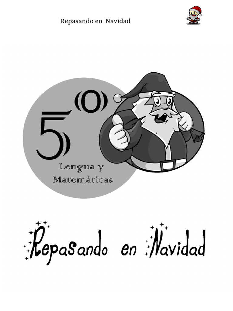 Ejercicios de Matemáticas y Lengua Navideños | PDF