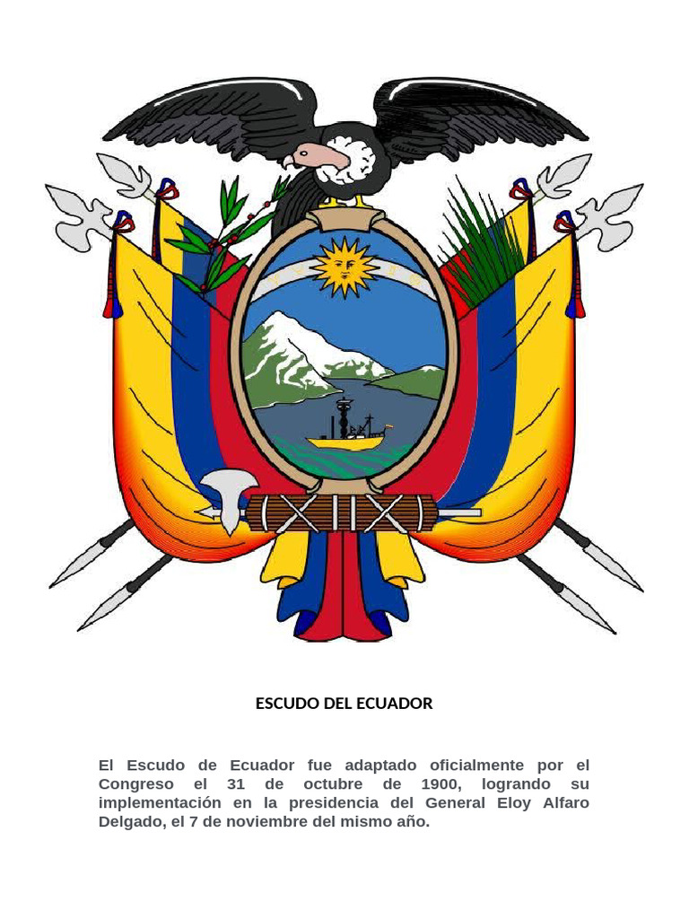 Historia del Escudo de Ecuador | PDF