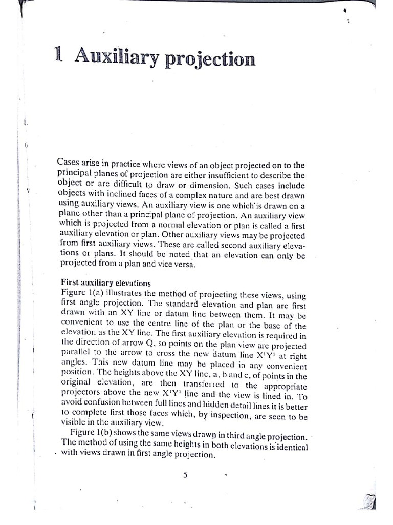 Meen 202 Auxiliary Projection | PDF