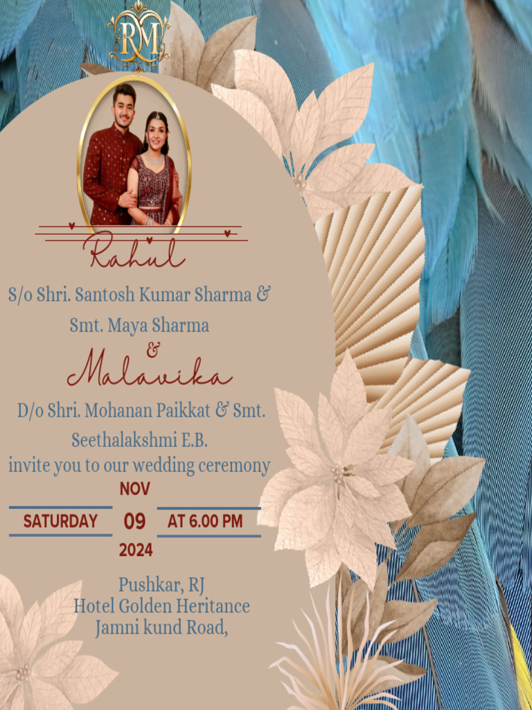 Rahul Bhaiya Wedding Invitation Design2 | PDF