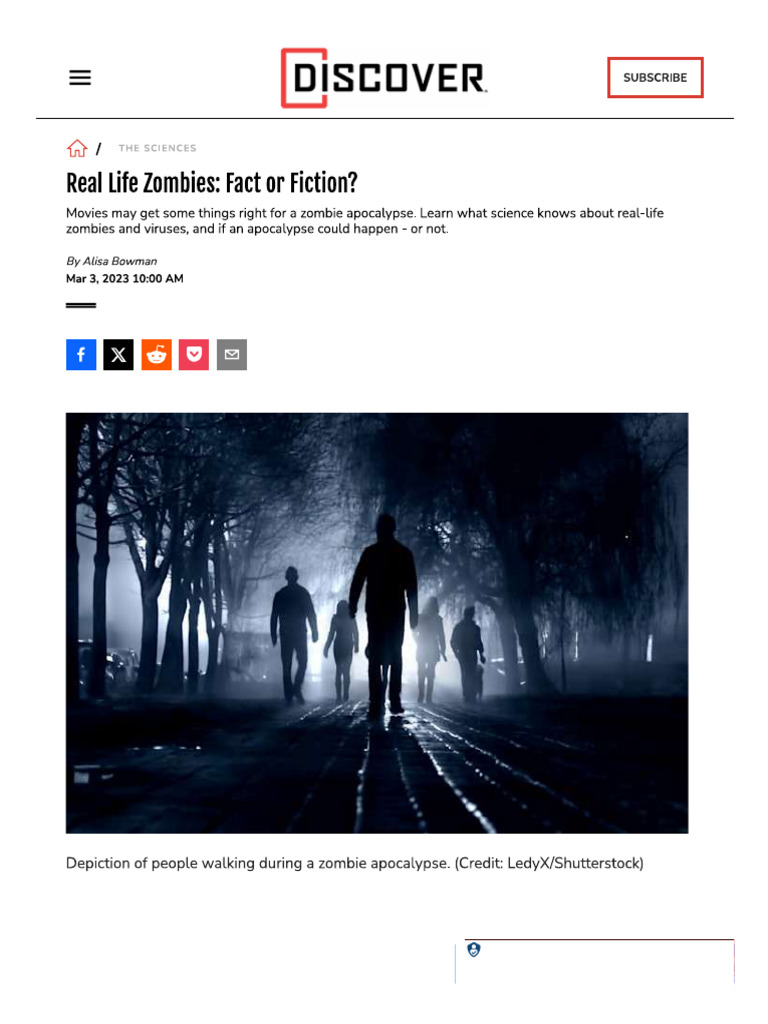 Are Zombies Real | PDF