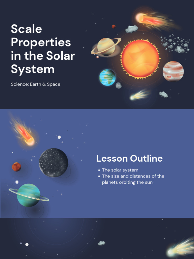 Scale Properties in the Solar System Presentation | PDF | Planets ...